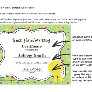 30 Cute End of the School Year Graduation Promotion Certificates ...