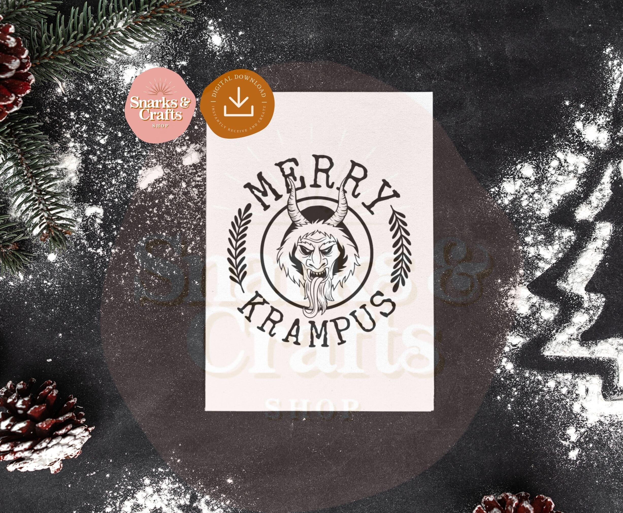Merry Krampus Printable Instant Download Funny Christmas Card 2021 ...