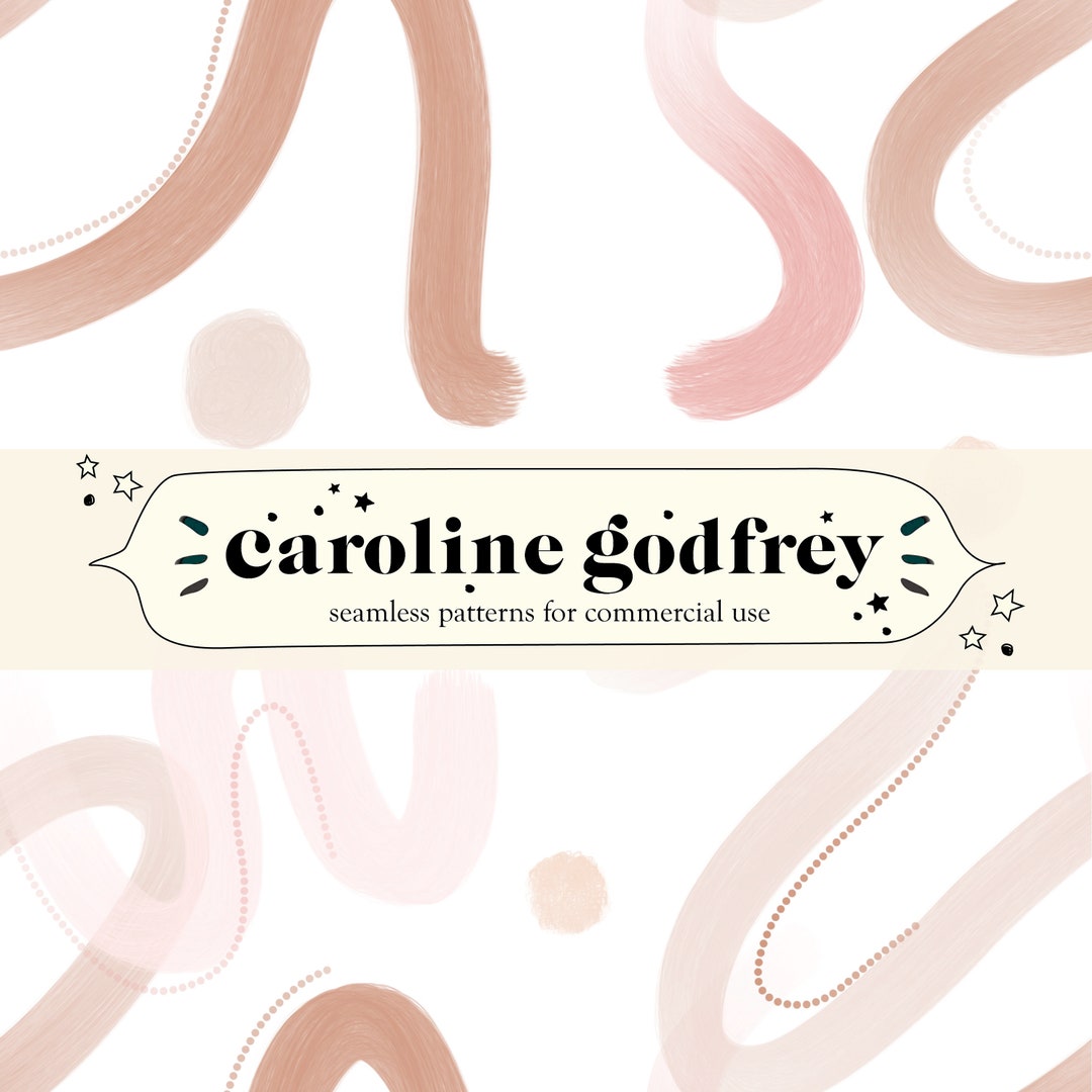 Buy Paint Strokes Abstract Pattern Muted Colours Pattern Doodle Shapes ...