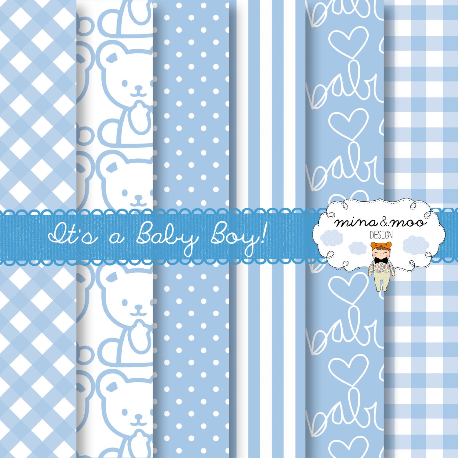 Baby Boy Background Paper