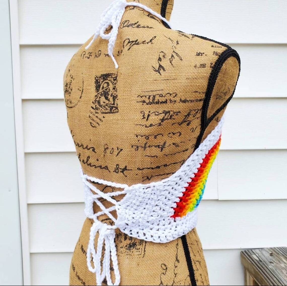 Rainbow Crochet Festival Crop Top / 70s Retro LGBT Pride Shirt - Etsy