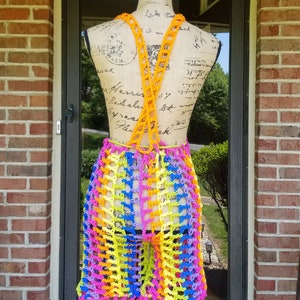 Rainbow Crochet Overalls / Gay Lesbian Bisexual Pride Top / LGBTQ ...