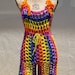 Rainbow Crochet Overalls / Gay Lesbian Bisexual Pride Top / LGBTQ ...