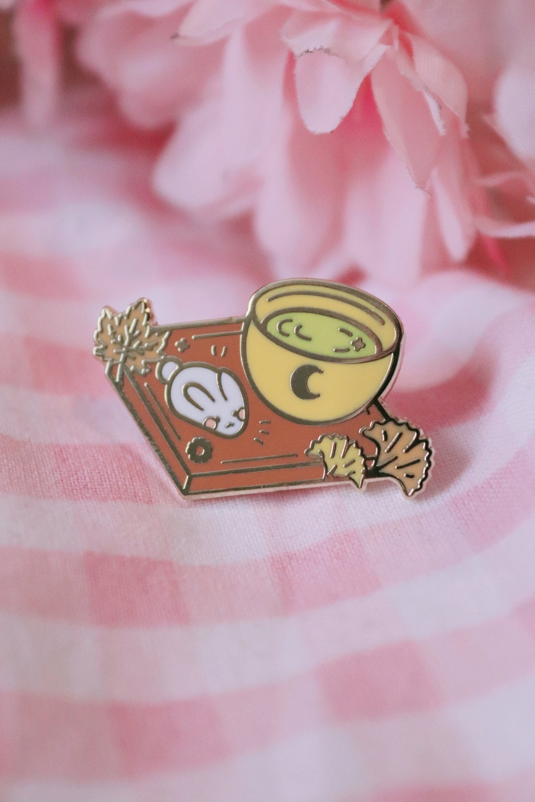 Japanese Matcha Enamel Pin | Green Tea Mochi Art | Japanese Design - Etsy