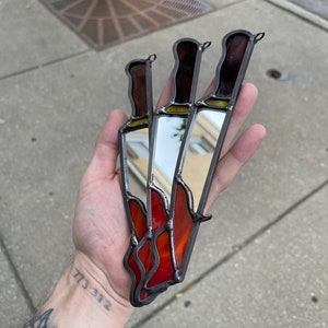 Stained Glass Bloody Knives.. - Etsy