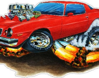 1979 Z28 Camaro Wall Decal Vintage Car Decals Classic Car | Etsy