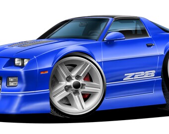 1979 Z28 Camaro Wall Decal Vintage Car Decals Classic Car | Etsy
