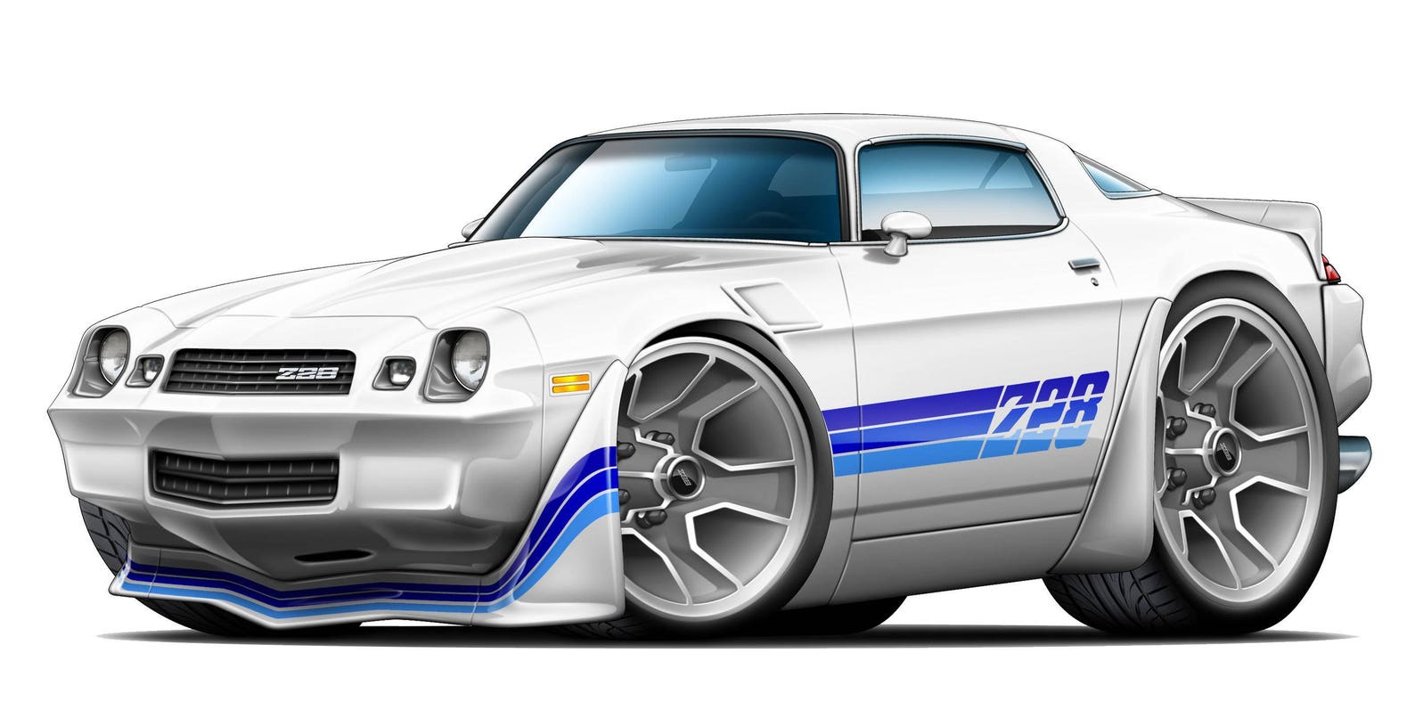 1980 Z28 Camaro w/ 5 Star Wheels Wall Decal Vintage Car - Etsy