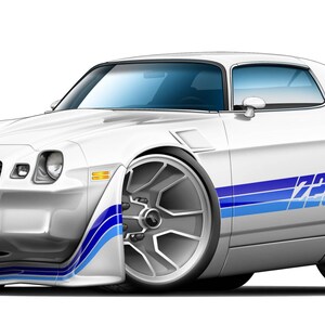 1980 Z28 Camaro (w/ 5 Star Wheels) Wall Decal, Vintage Car Decals ...