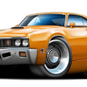 1970 FORD MERCURY CYCLONE Vinyl Decal Wall Graphic Officially Licensed ...