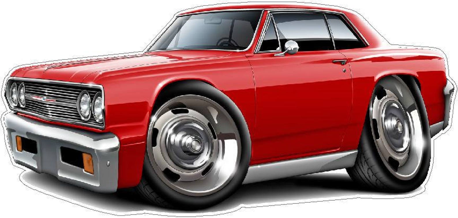 Classic Car Wall Decals 1965 Chevelle Father's Day Gift - Etsy