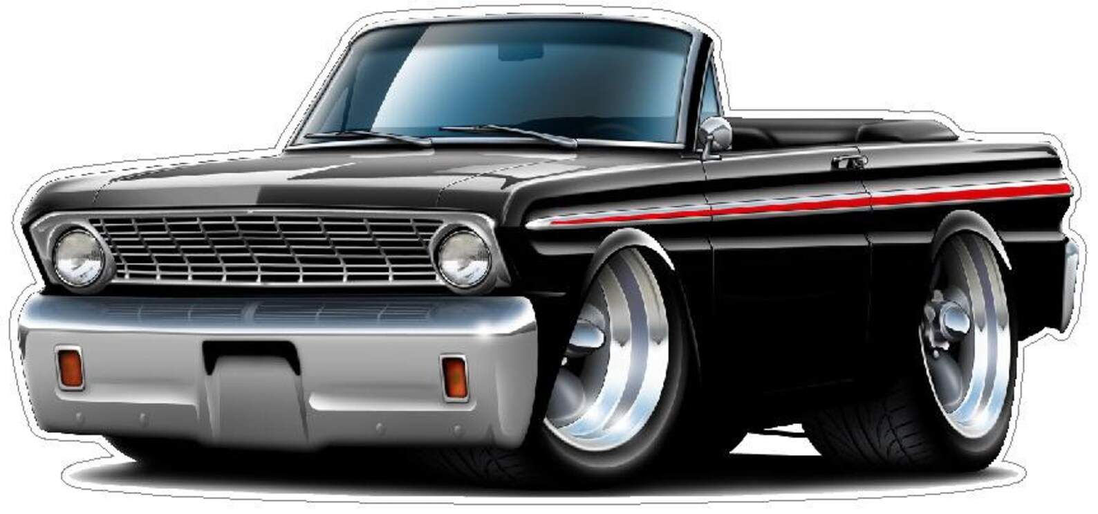 1964 Ford Falcon Car Vinyl Decal: Officially Licensed Wall Art - Etsy