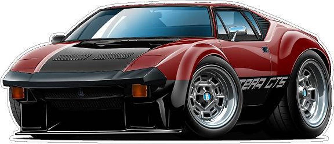 1973 Pantera GTS Car Wall Decal Vintage Car Decals Classic | Etsy