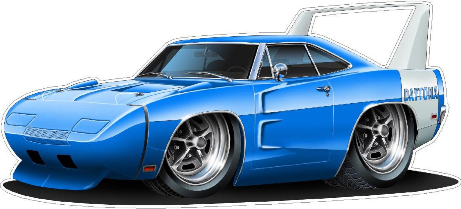 Muscle Car Wall Decal 1970 DODGE Daytona Car Photo Decal Man | Etsy