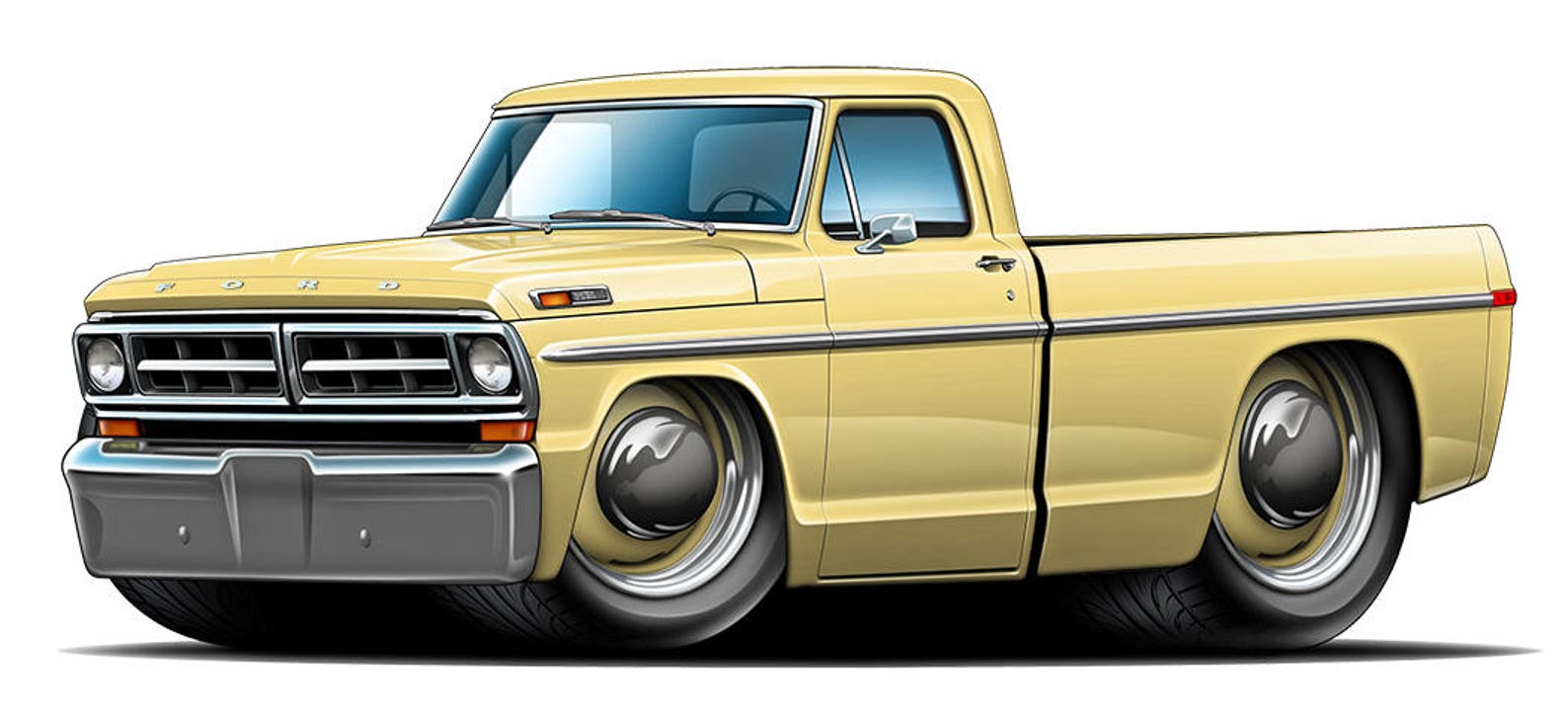 1971 F100 Truck Wall Decal Vinyl Sticker Mural for Kids Boys | Etsy