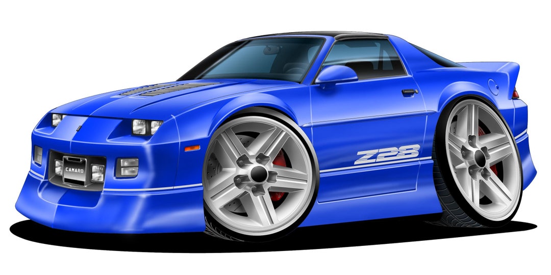 1982-92 Camaro Z28 Car Wall Decal, Vintage Car Decals, Classic Car ...