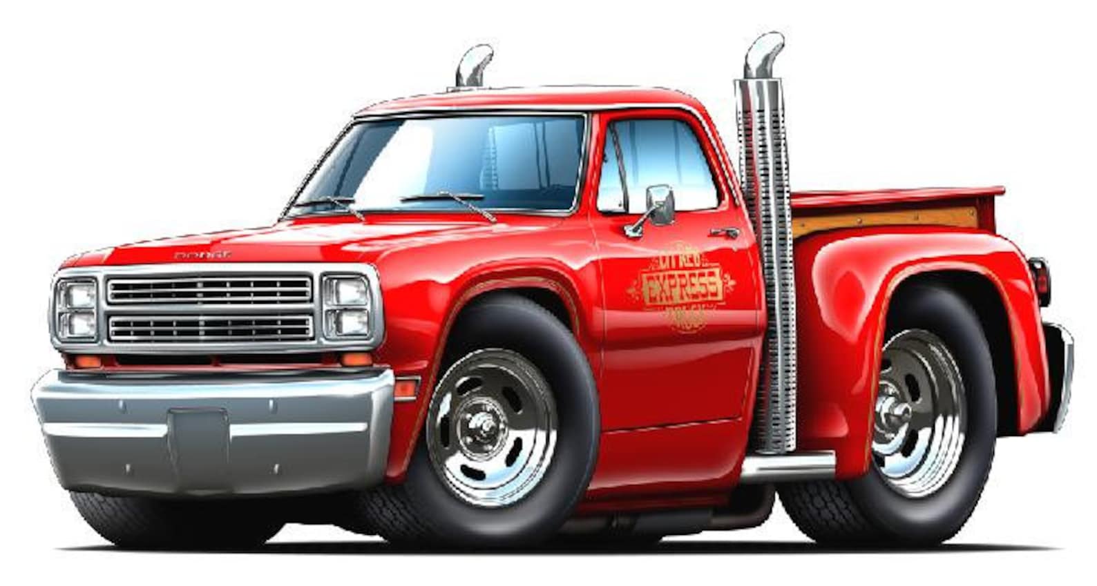 1979 Lil Red Express Truck Wall Decal: Vintage Hot Rod - Etsy