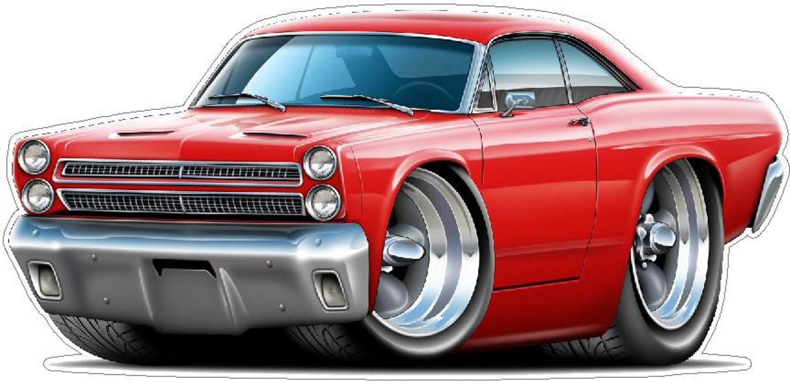 1965 FORD COMET Vinyl Decal Wall Graphic Officially Licensed | Etsy