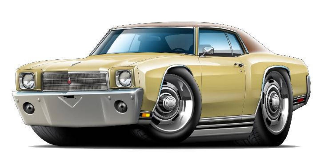 1971 Monte Carlo Wall Decal: Vintage CHEVY Car Mural - Etsy