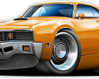 1970 FORD MERCURY CYCLONE Vinyl Decal Wall Graphic Officially | Etsy