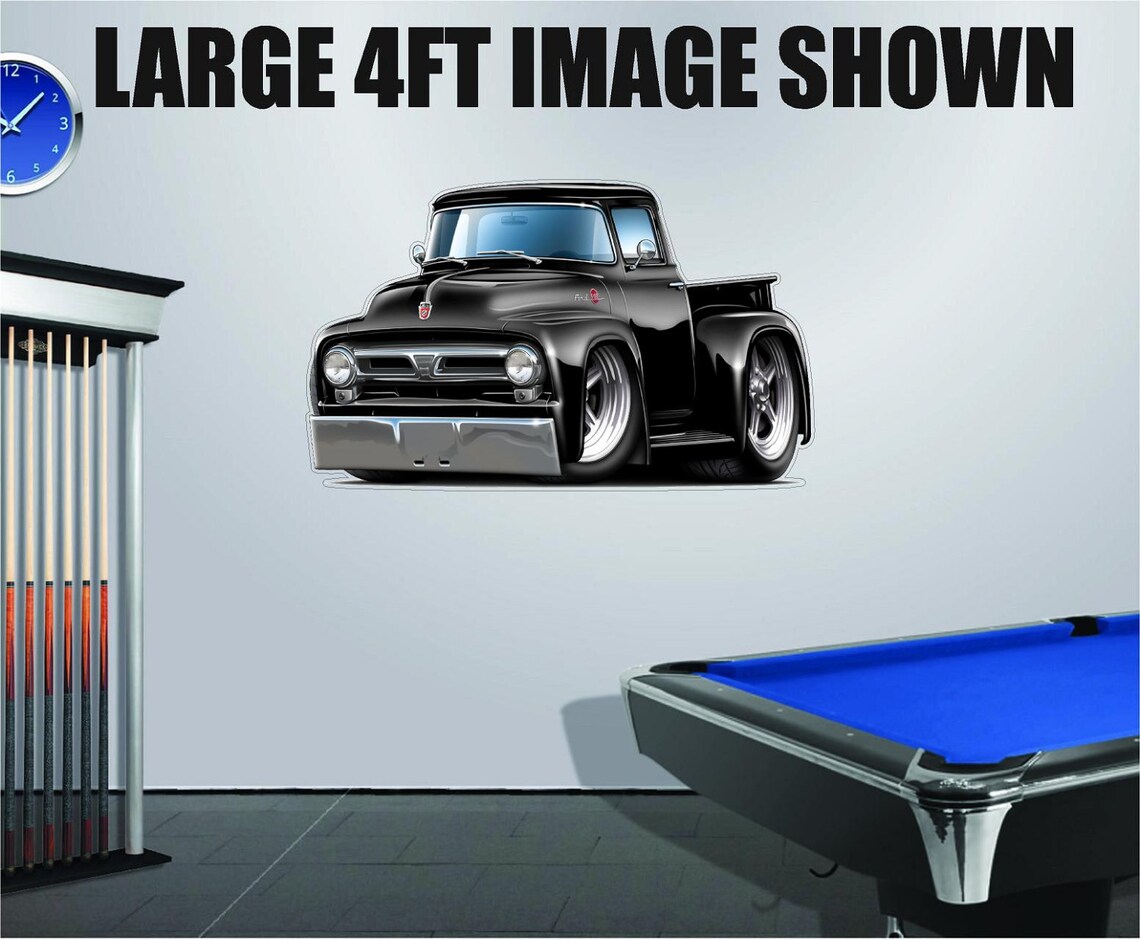 1953 Ford F100 Hotrod Truck Vinyl Decal Wall Graphic - Etsy