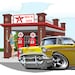 1957 Chevy Gas Station Vinyl Wall Decal: Classic Car Man Cave Sign - Etsy