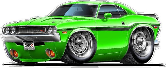 Muscle Car Wall Decal 1970 DODGE Challenger Car Photo Decal | Etsy