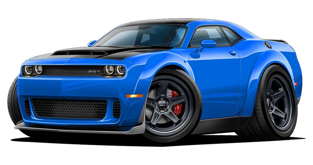 DODGE DEMON 707hp SRT Challenger Vinyl Decal Wall Graphic Officially ...