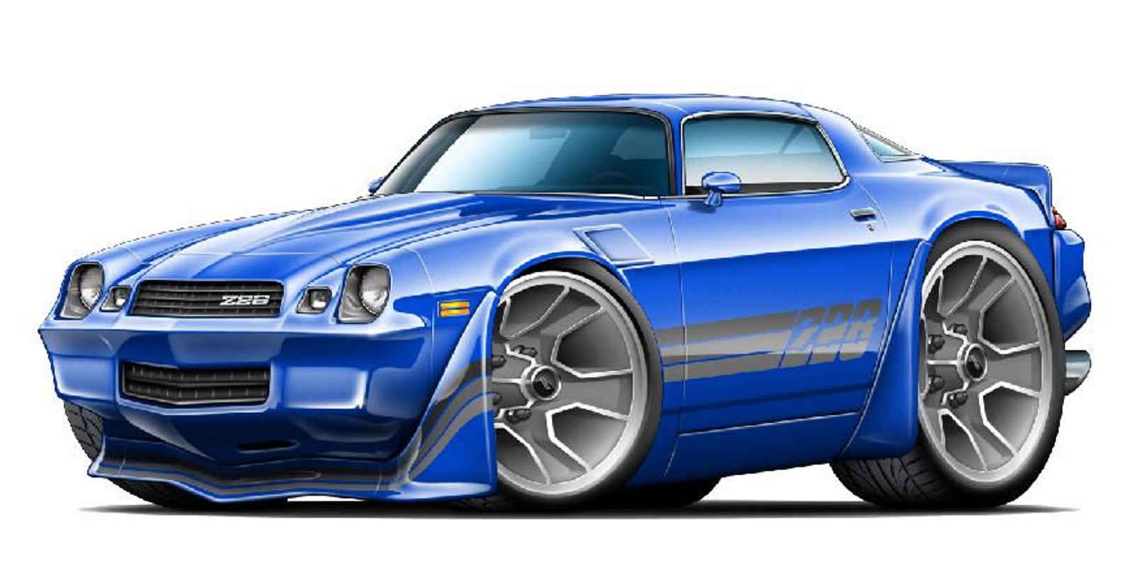 1980 Z28 Camaro w/ 5 Star Wheels Wall Decal Vintage Car - Etsy