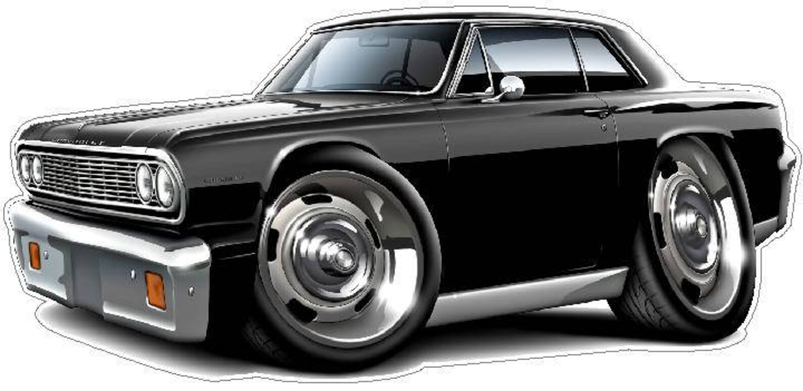 Classic Car Wall Decals 1964 Chevelle Father's Day Gift - Etsy