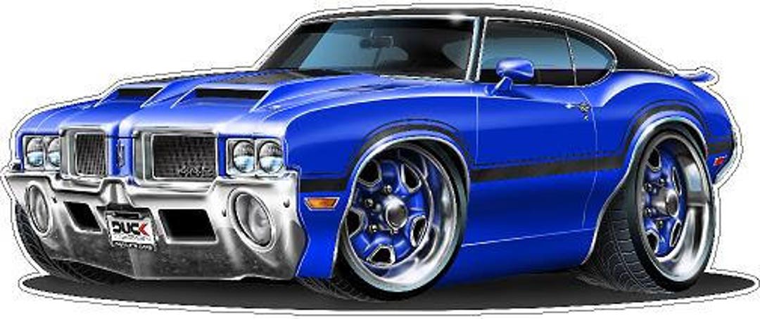1970 Olds 442 Wall Decal: Classic Car Automobile Mural - Etsy