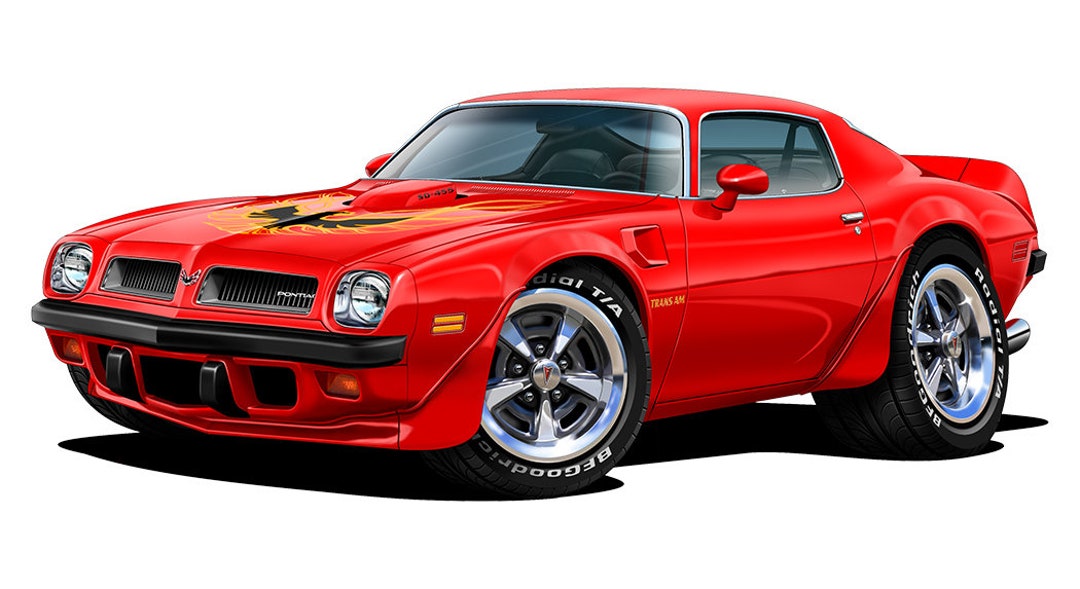 Fatcat Wall Graphics 1974 Firebird Trans Am Wall Decal Graphic Poster ...