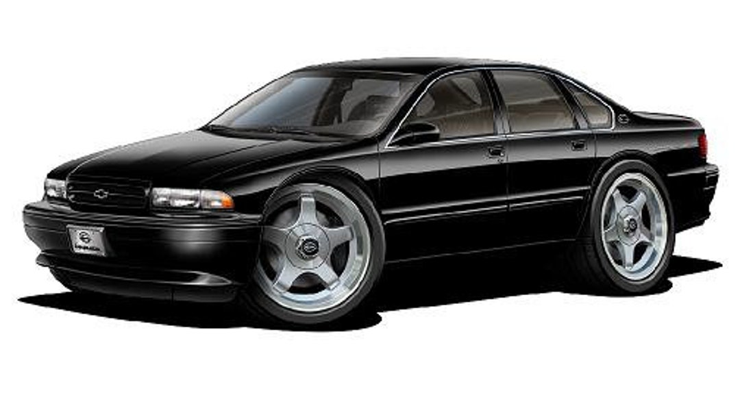 1993-96 Impala SS LT-1 Vinyl Wall Sticker Car Christmas Gift Boys ...