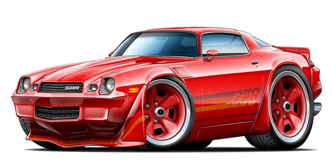1980 Z28 Camaro Wall Decal: Vintage Hot Rod Car Art - Etsy