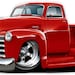 1950-1952 Chevy Truck Vinyl Decal: Peel & Stick Wall Art - Etsy