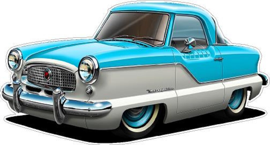 1954 Nash Metropolitan Hotrod Vinyl Decal Wall Graphic Officially ...