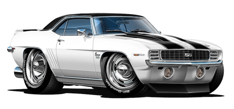 Fatcat Wall Graphics 1969 Camaro RS SS Wall Decal Graphic - Etsy Polska