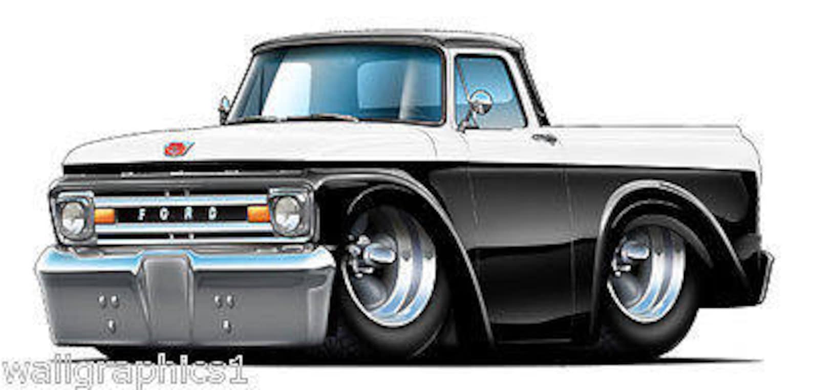 Classic Car Wall Decals 1961 F100 Ford Father's Day Gift - Etsy