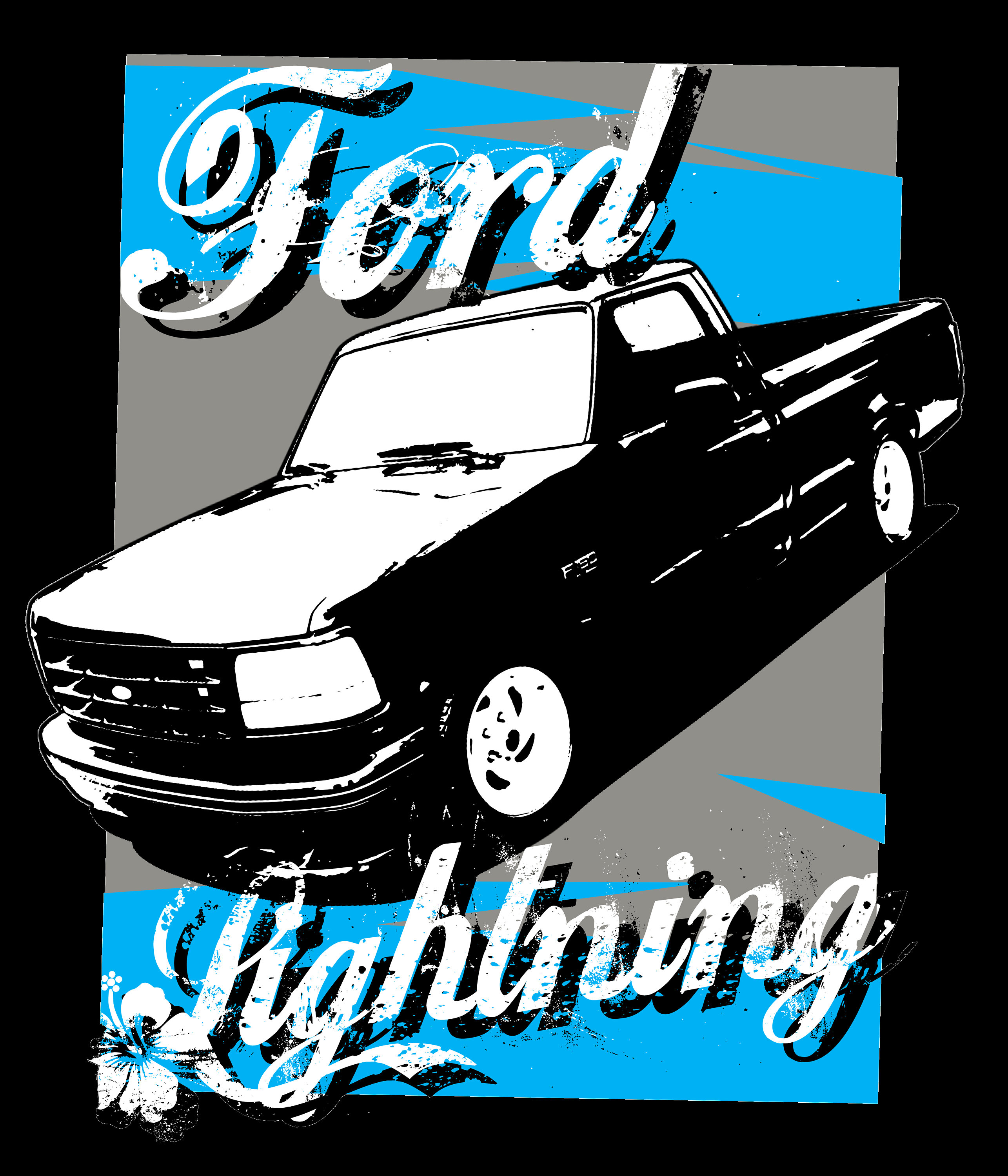 1993 Ford Lightning Retro Wall Decal 2ft-4ft Tall Vintage | Etsy