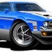 1971 FORD MUSTANG BOSS 351 Vinyl Decal Wall Graphic Officially Licensed ...