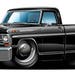 1968 F100 Truck Wall Decal Vinyl Sticker Mural for Kids Boys - Etsy