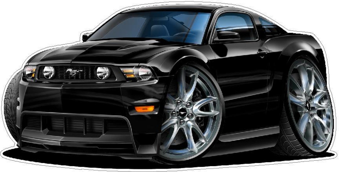 Ford Mustang Vinyl Decal: Officially Licensed Wall Art - Etsy
