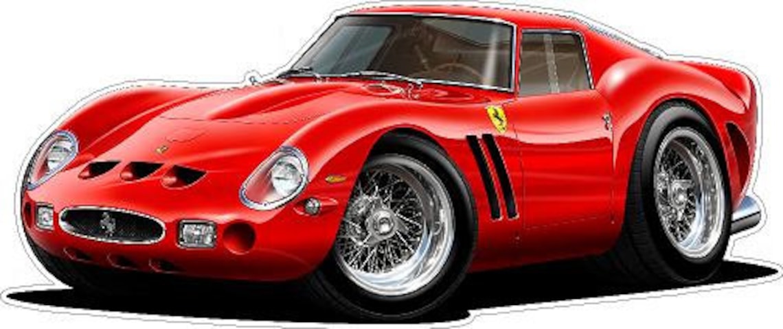 1962 Ferrari 250 GTO Vinyl Sticker: Garage Man Cave Decor - Etsy