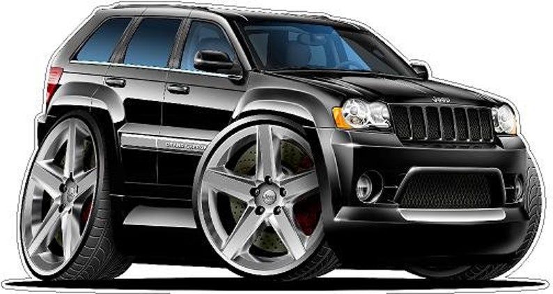 Jeep Grand Cherokee SRT8 Officially Licensed Wall Decal Vinyl - Etsy