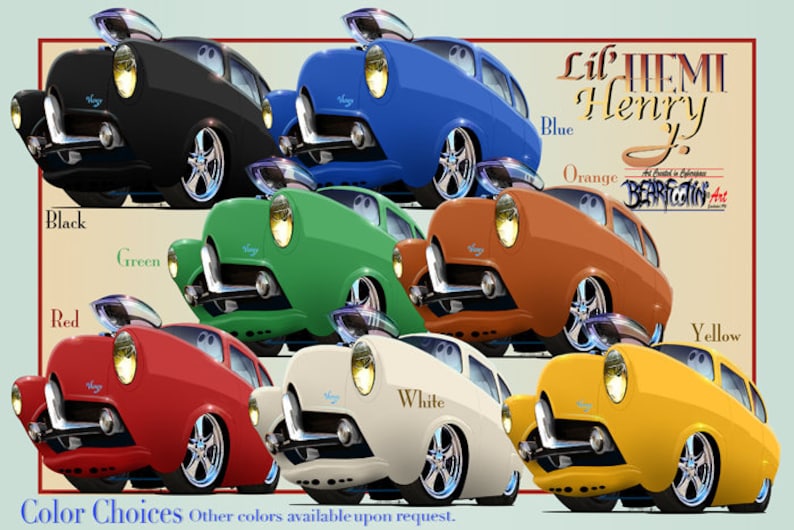 Henry J Hot Rod Wall Decal: Removable Vinyl Man Cave Art (2ft-4ft) - Etsy