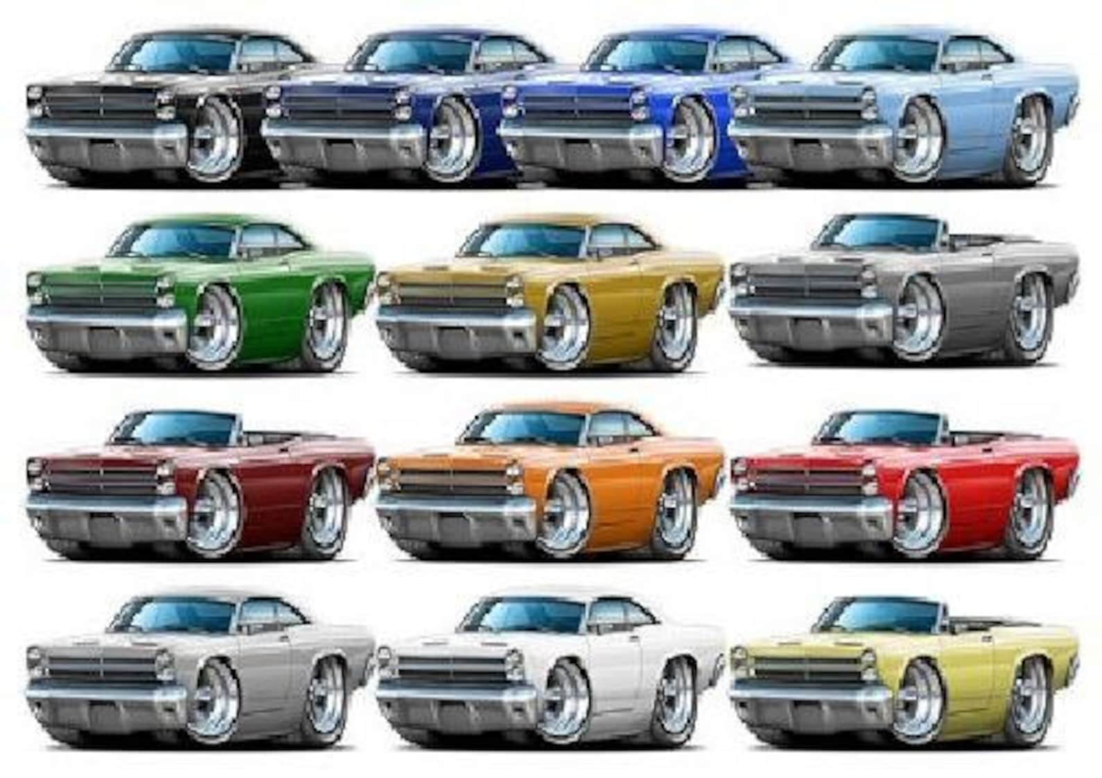 1965 FORD COMET Vinyl Decal Wall Graphic Officially Licensed | Etsy