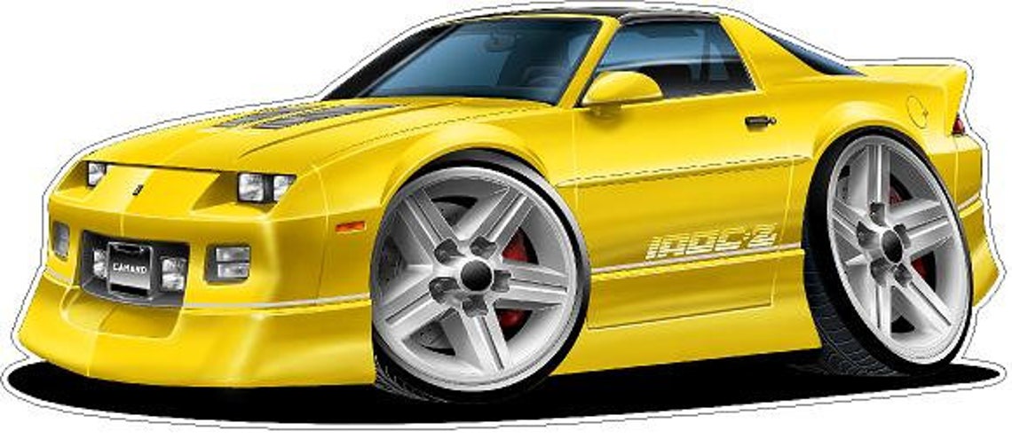 1982-92 Camaro Z28 IROC Wall Decal Vintage Car Decals | Etsy