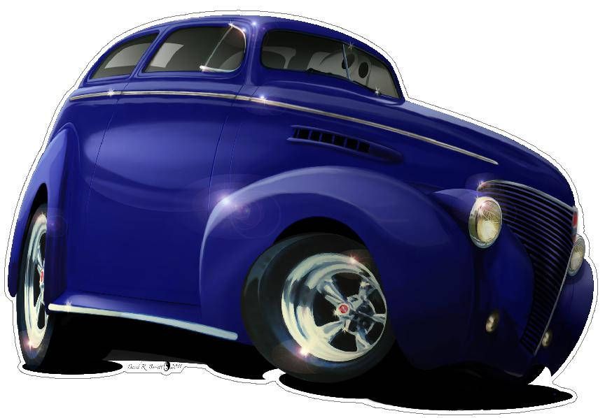 1939 Chevy Classic Car Wall Decal Removable Vinyl Wall Sticker | Etsy