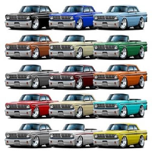 1965 FORD FALCON Car Vinyl Decal Wall Graphic Officially | Etsy