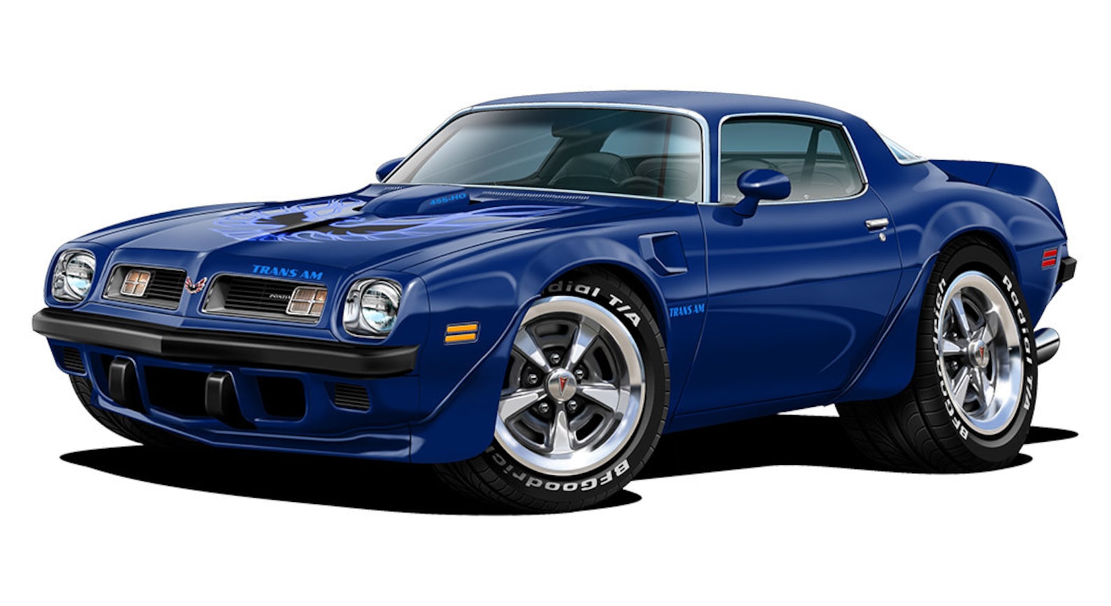 Fatcat Wall Graphics 1975 Firebird Trans Am Wall Decal Graphic | Etsy